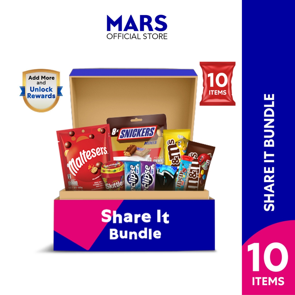 "Share It" Bundle - M&M's Snickers Maltesers FiveGum Skittles Eclipse ...