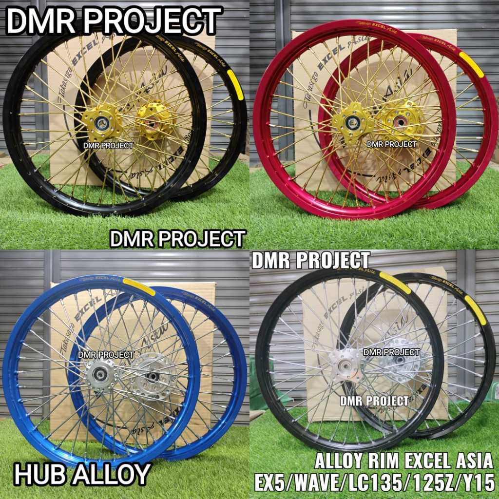 [EXCEL ASIA HUB ALLOY] ALLOY RIM EX5/W125/LC135/Y125Z/Y15/Y16 RIM ALLOY ...