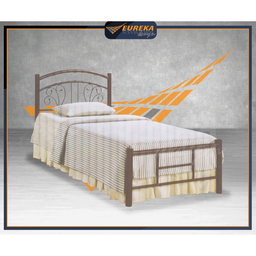EUREKA Single Bed Frame Modern Metal / Katil Besi Bujang SB1002 ...