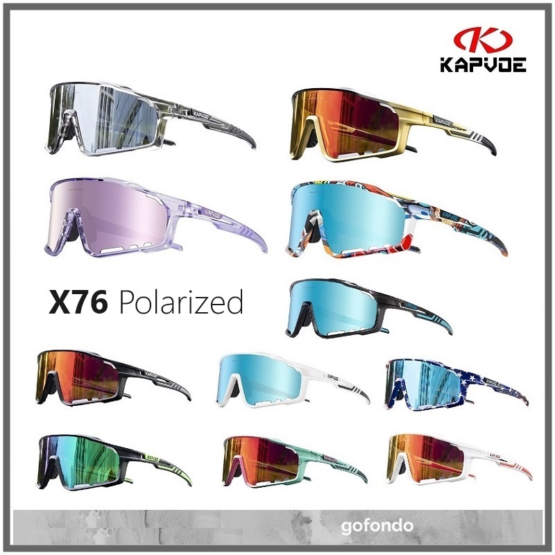KAPVOE X76 Polarized Sunglasses Outdoor Cycling | Shopee Malaysia
