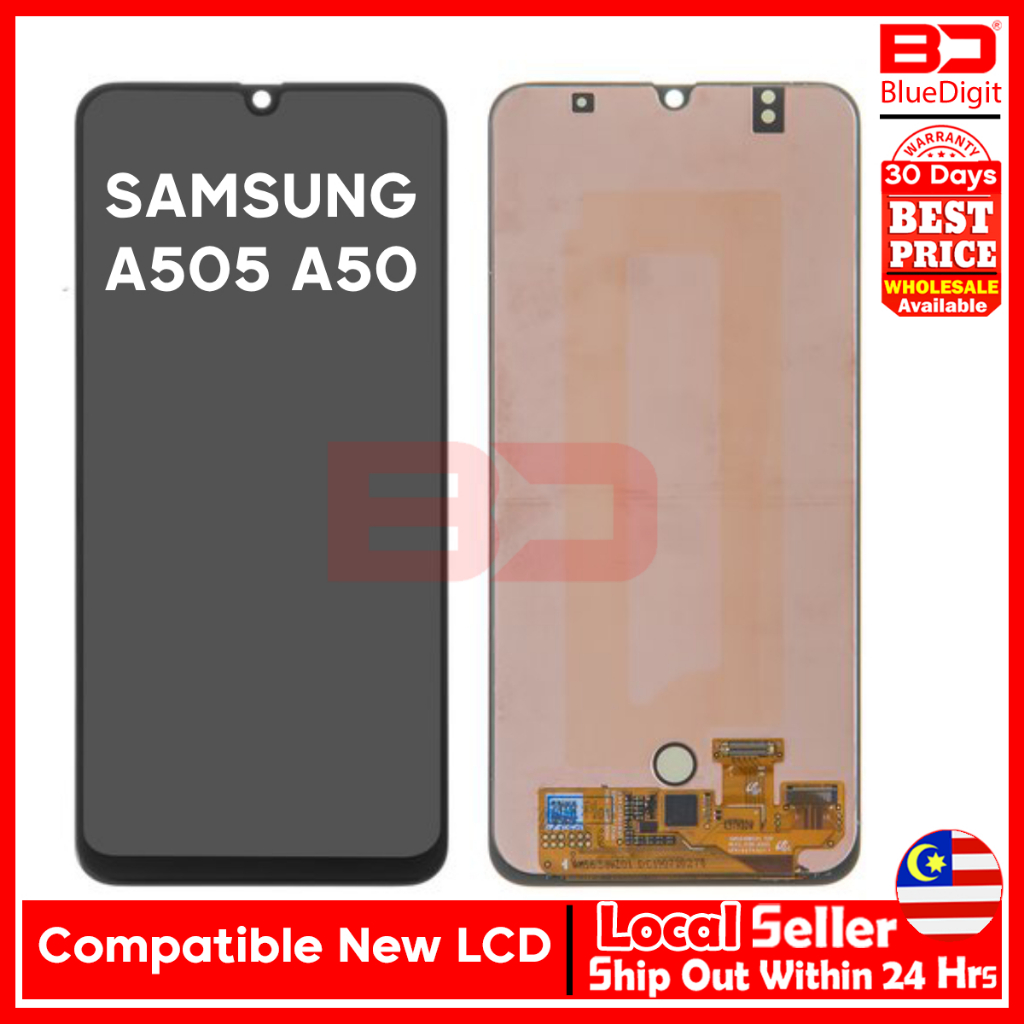 SAMSUNG A50 A505 4G SM A505F A505FN A505GN SM-A505G LCD +FINGERPRINT W ...
