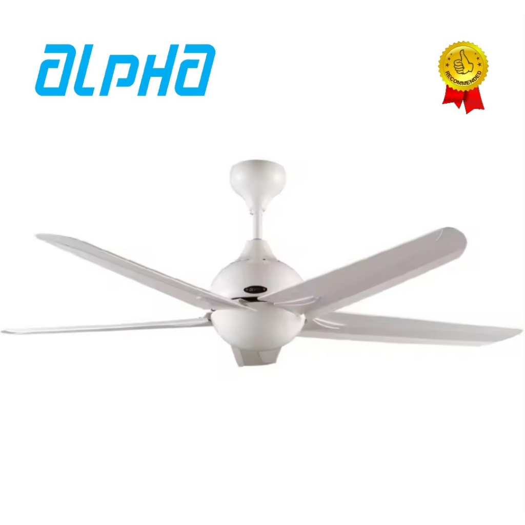 Alpha AX828-5B(WH) 56" Inch Sharp PJC116BK Ceiling Fan 56" With 3 Speed ...