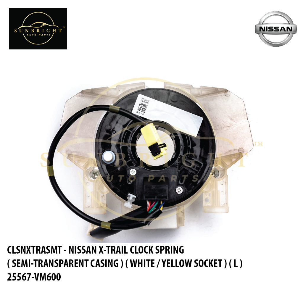 NISSAN X-TRAIL CLOCK SPRING ( SEMI-TRANSPARENT CASING ) ( WHITE ...