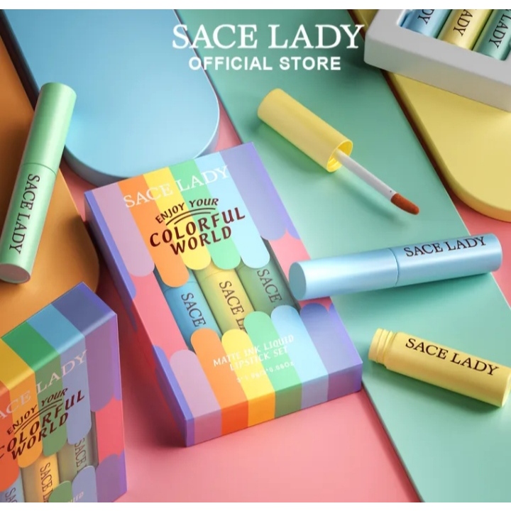 SACE LADY Long lasting Ink Liquid Lipstick Set Waterproof Matte ...