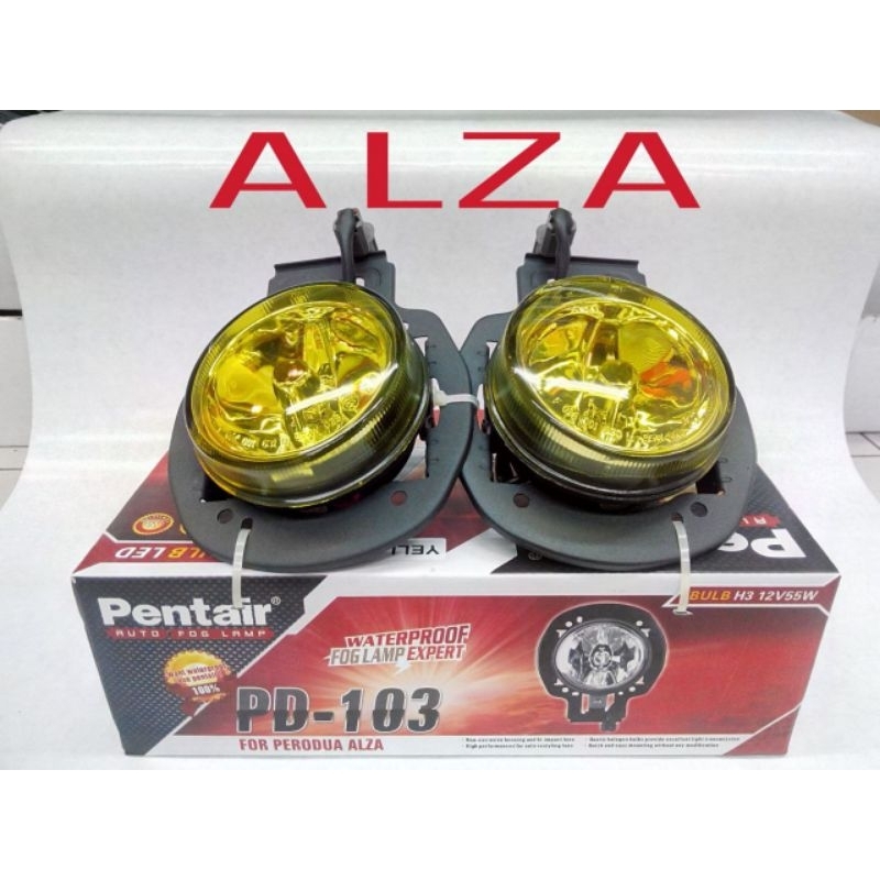 Alza fog lamp (2009-2019)- yellow with bulb | Shopee Malaysia