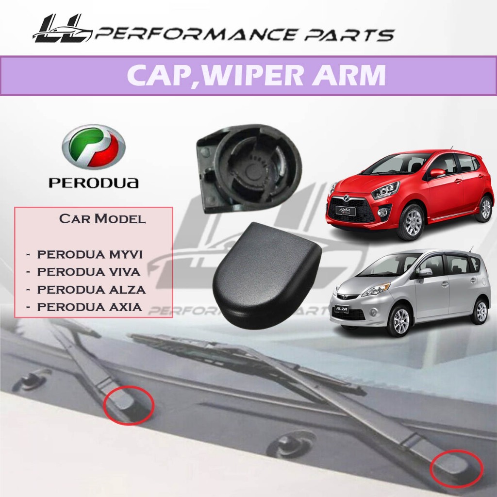 Original Perodua Myvi Alza Viva Axia Front Wiper Arm Cap Cover Wiper ...