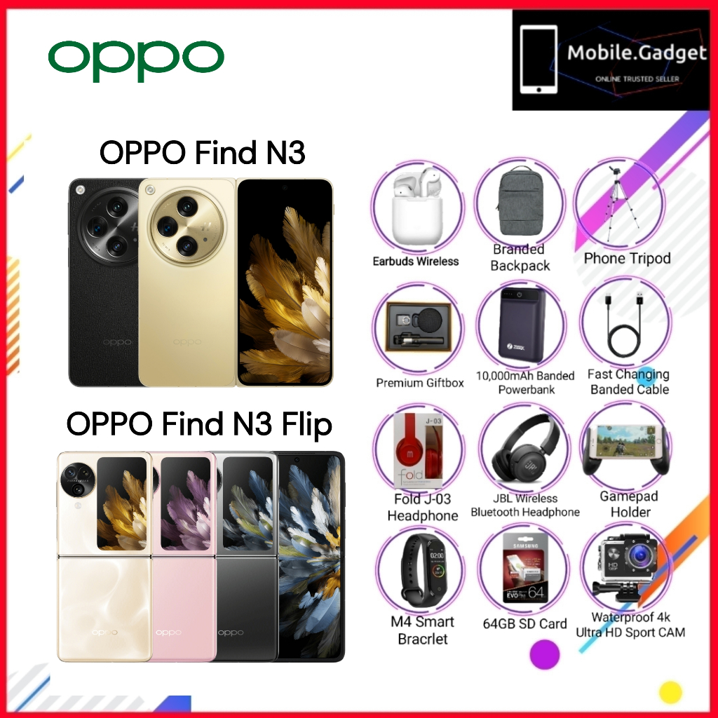 OPPO Find N3 5G / N3 Flip 5G | 16GB RAM 512GB ROM / 12GB RAM 256GB ROM ...