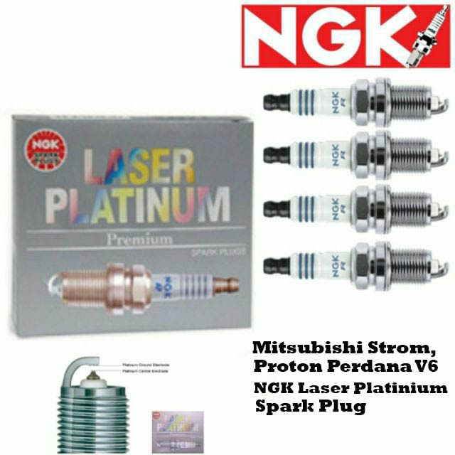 Geniune NGK LASER Platinium Spark Plug mitsubishi Strom Galant 2.0 ...