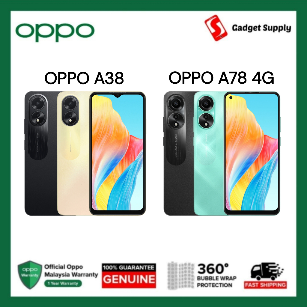OPPO A78 / A38 | 8GB RAM 256GB ROM / 6GB RAM 128GB ROM / 4GB RAM 128GB ...