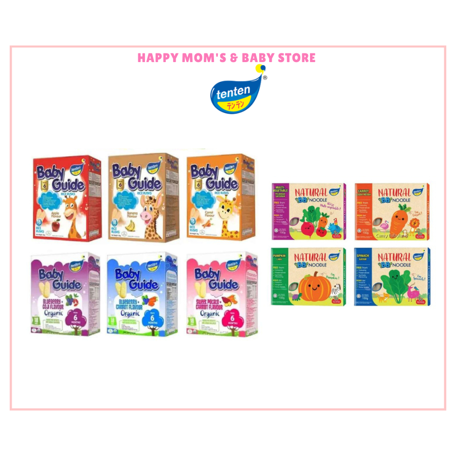 【Ready Stock】TENTEN Baby Guide Rice Rusks /Organic Baby Rice Puff ...