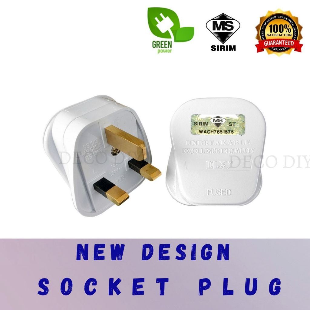 SIRIM 13A Plug Top 13A 3PIN PLUG 3 PIN PLUG 13APLUG PLUGTOP 13A 15A 20A ...