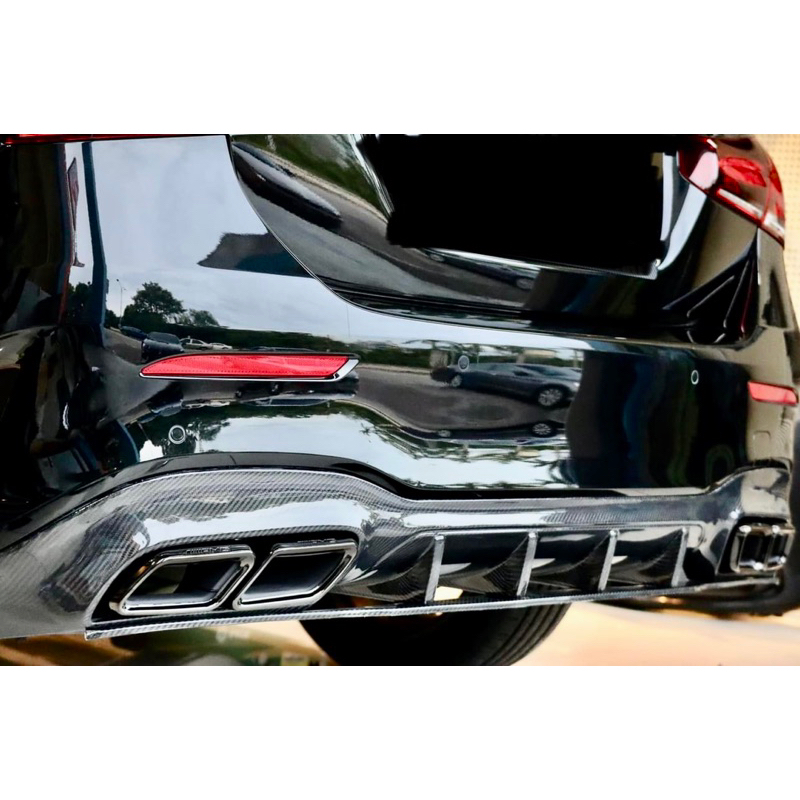Mercedes Benz W177 V177 A class A35 A45 rear carbon diffuser skirt lip ...