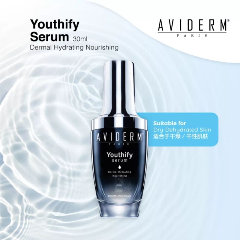 AVIDERM Youthify Serum 保湿| 滋润| 亮肤| 密集补水| 精华素 (30ml) [Exp 2028] | Shopee ...