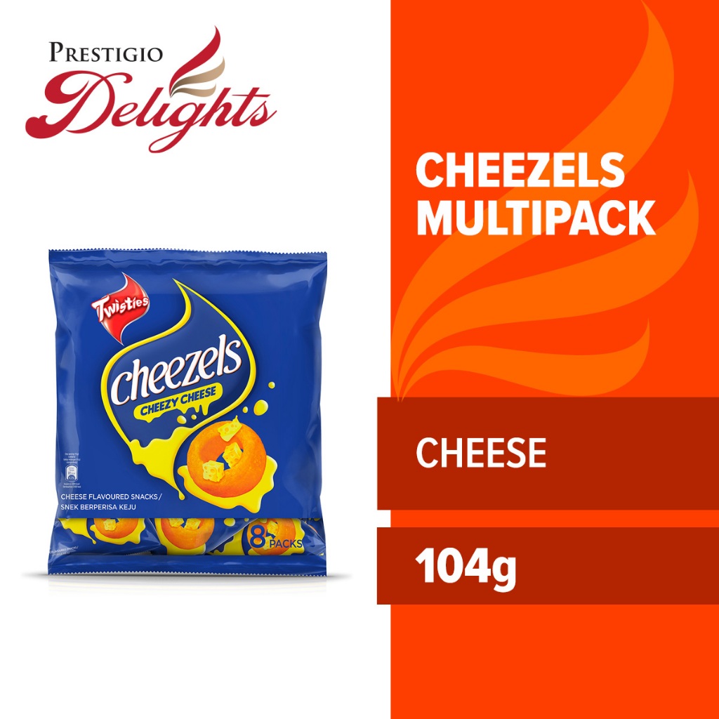 Twisties Cheezels Cheezy Cheese Flavoured Snacks Multi Pack 104g ...