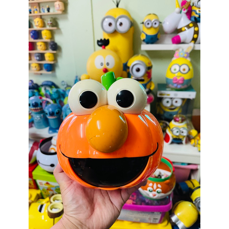 Universal Studios Japan USJ Sesame Street Elmo Popcorn Bucket Toy ...