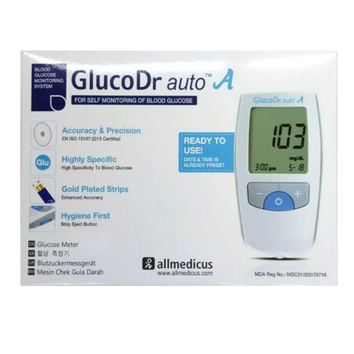 GLUCO DR AUTO BLOOD GLUCOSE MONITORING SYSTEM 1SET | Shopee Malaysia