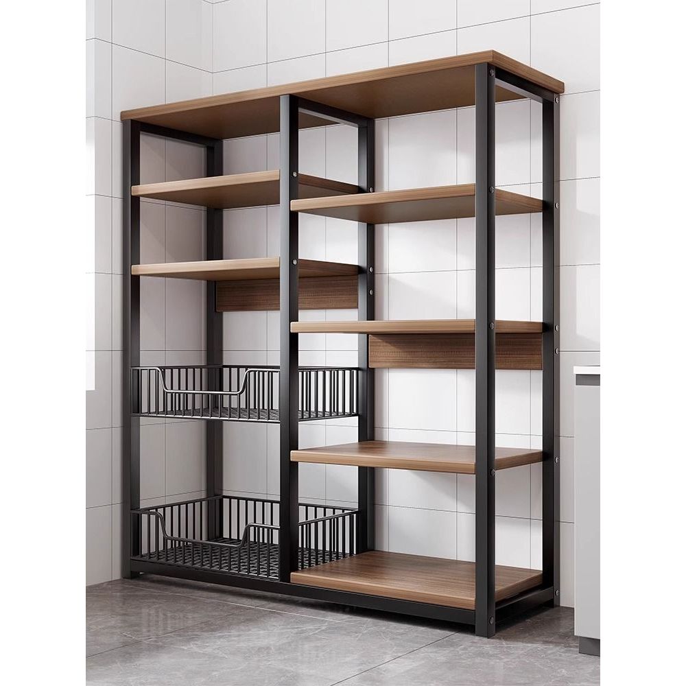 Kitchen rack floor-standing vegetable and fruit storage rack household ...
