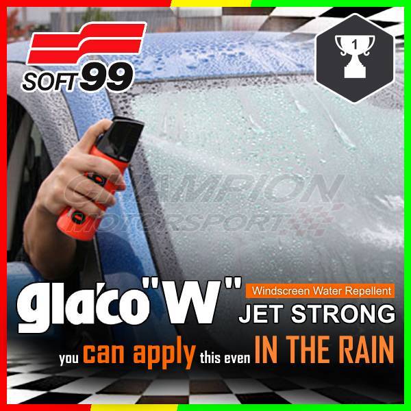 Soft99 Glaco W Jet Strong Direct Spray Even Small Drop Rain 180ml ...