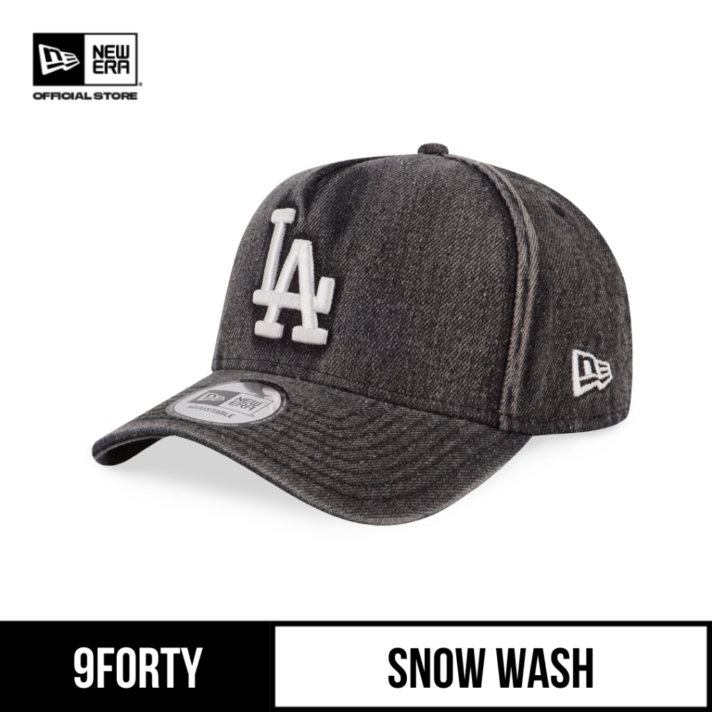 New Era 9FORTY A-Frame Los Angeles Dodgers Snow Wash Black Denim ...