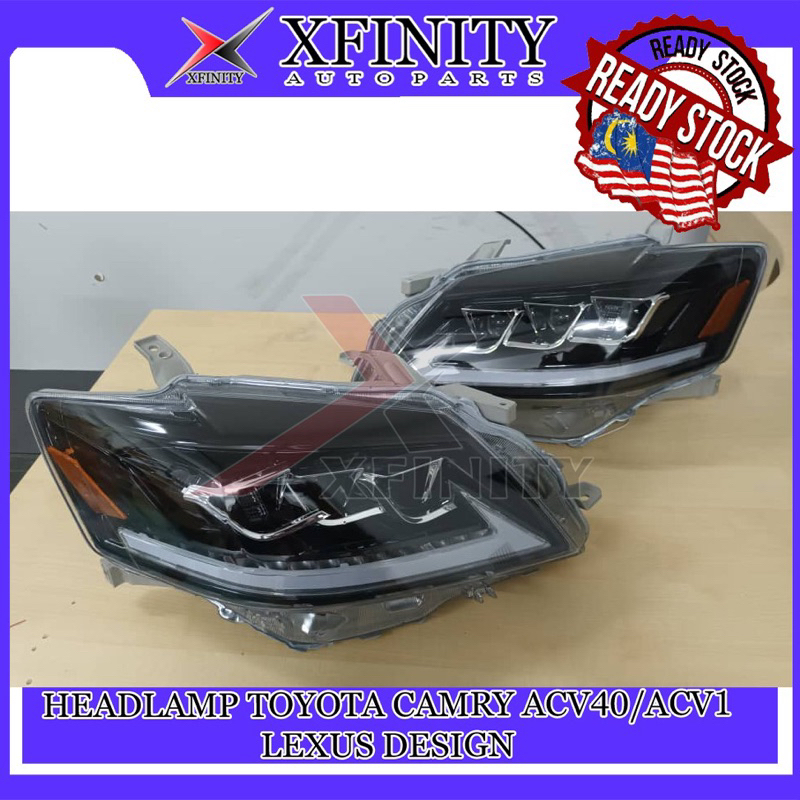 TOYOTA CAMRY ACV40/ACV41 LEXUS DESIGN HEADLAMP/HEADLIGHT | Shopee Malaysia