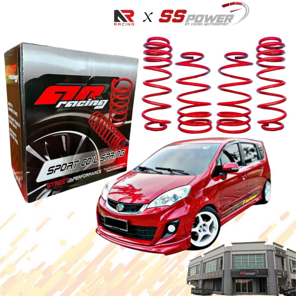 AR RACING SPORT COIL SPRING SET LOWERED PERODUA ALZA | Shopee Malaysia
