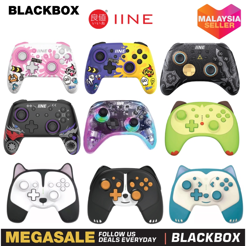 IINE Tokyo Rise Wireless Bluetooth Pro Controller with NFC Wake up ...