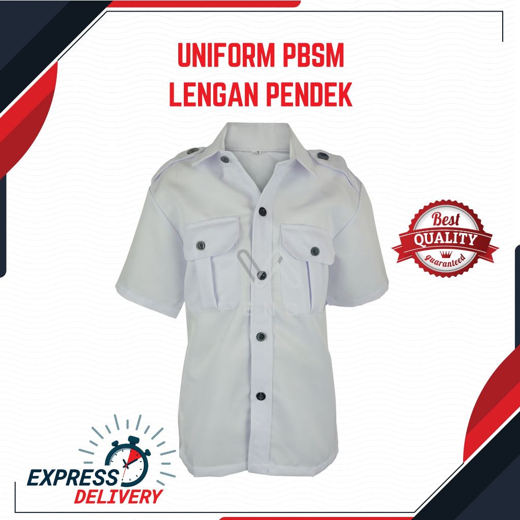 PBSM - UNIFORM KADET PERSATUAN BULAN SABIT MERAH ( LENGAN PENDEK FULL ...