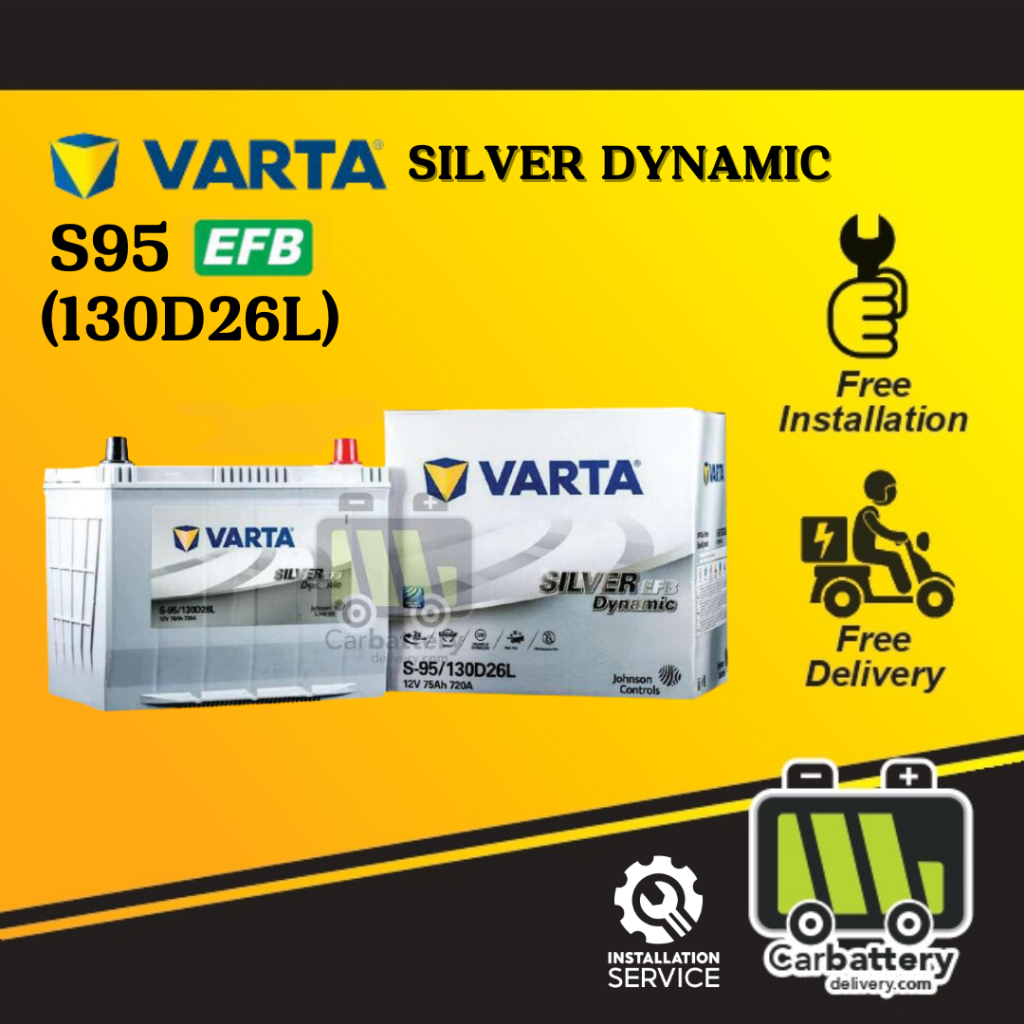 [Installation Provided] Varta S95 130D26L EFB Start Stop Car Battery Bateri Kereta Nissan Serena ...
