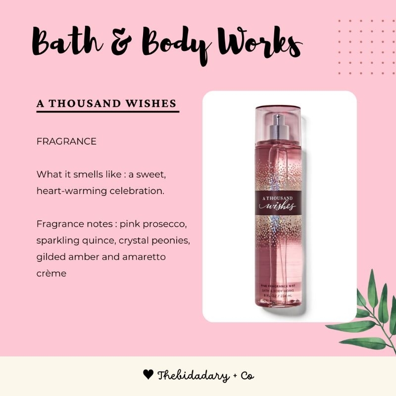 Repack BATH & BODYWORKS ( 10 ml ) | Shopee Malaysia