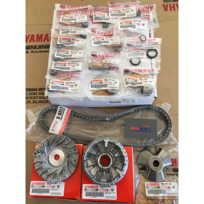 ORIGINAL EGO LC EGO LC FI V BELT SET FRONT PULLEY SET BELTING ROLLER V-BELT DEPAN 100%ORIGINAL ...