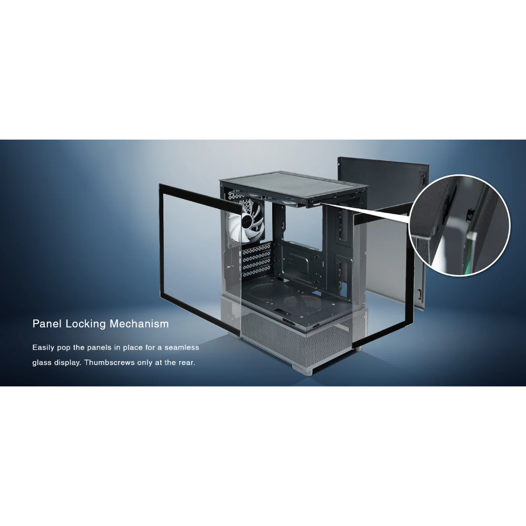 Tecware Infinity M & M2 ARGB Dual Tempered Glass MATX Pre-installed ...