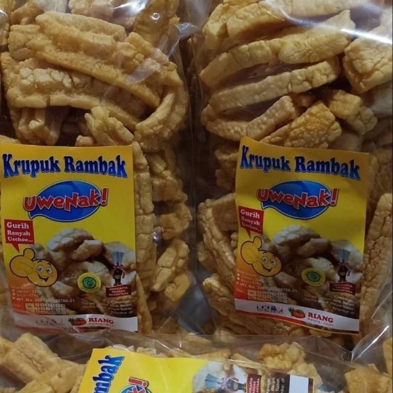 KERUPUK PULI RAMBAK CAP UWEENAK💥SUDAH DI GORENG💥SEDAP DAN RANGUP👍 ...