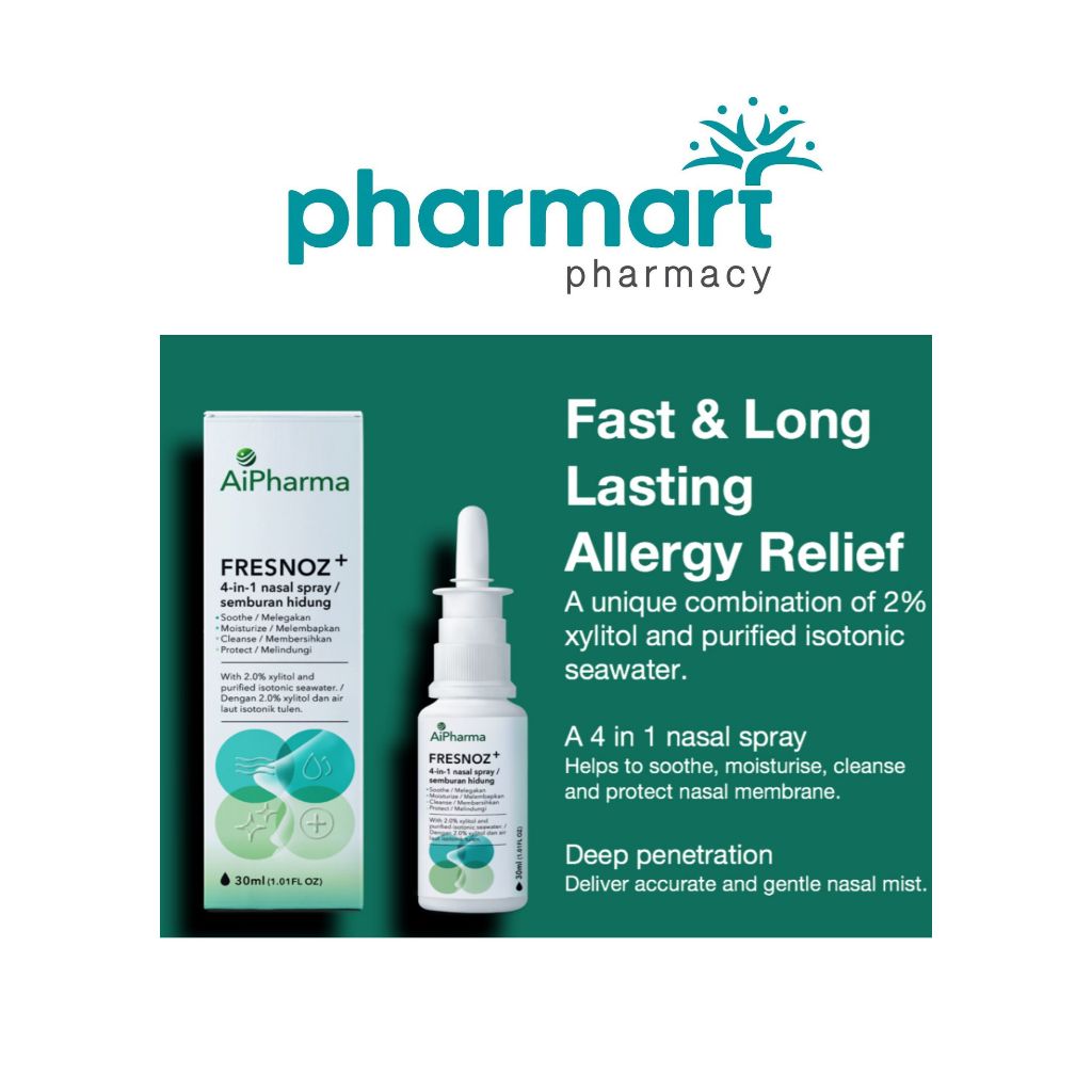 AiPharma Fresnoz 4 IN 1 Nasal Spray 30ml (EXP 10/2025) | Shopee Malaysia