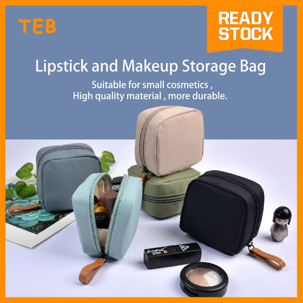 [TEB] Women Mini Travel Cosmetic Bag Waterproof Pouch Key Lipstick ...
