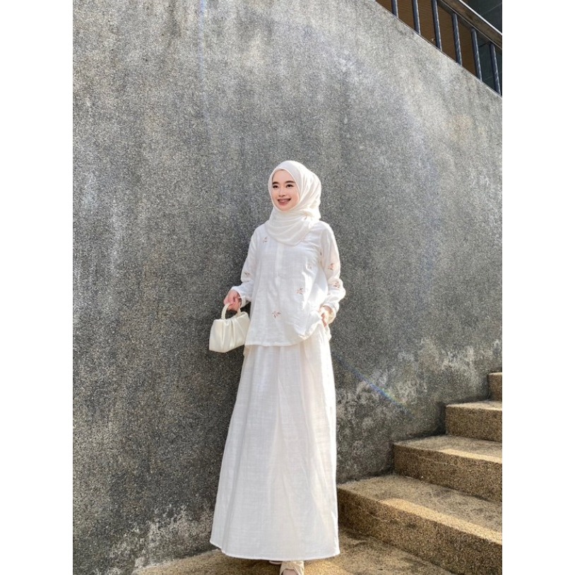 SALE Rayyan Haya’ Delia Skirt Set Cotton Rumi Comfy Ironless Long ...