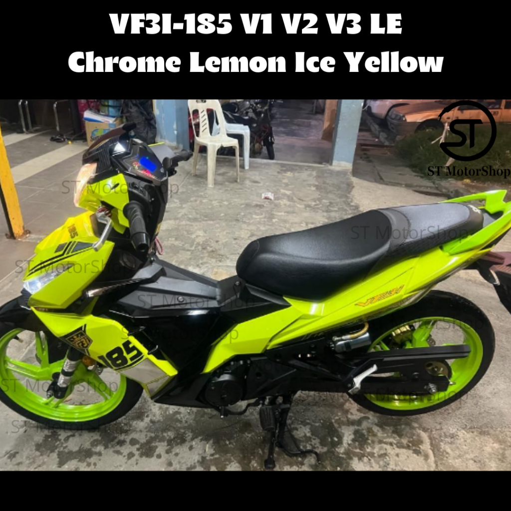 SYM VF3 V1 V2 V3 LE VF3I-185 CHROME LEMON ICE YELLOW COVER SET (STICKER ...