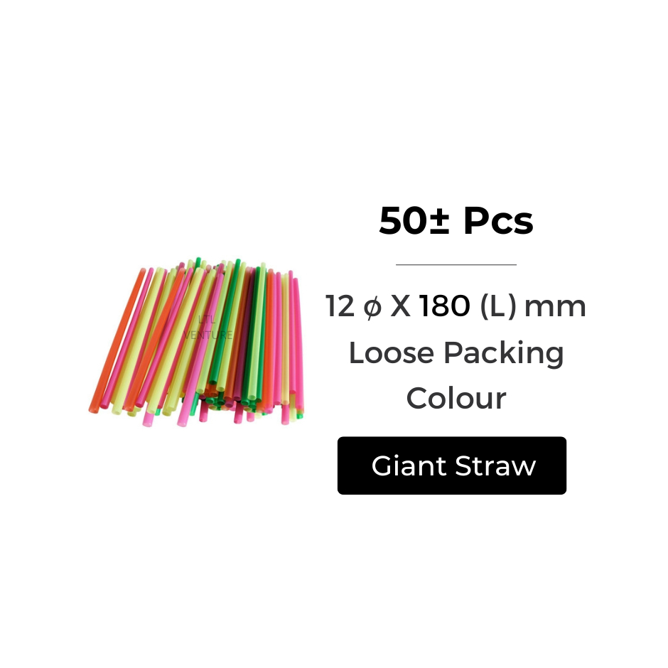 Giant/Individual Packing/Flexible Straw/Short & Long/Spoon Straw/Colour ...