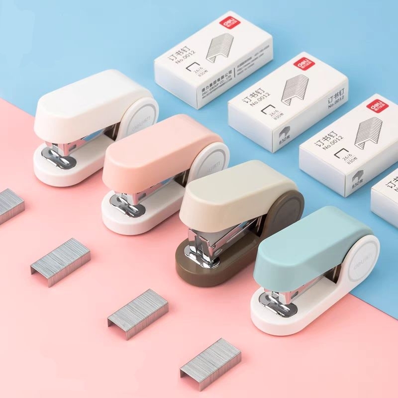 Deli Mini Stapler Modern Design No.TA201 free Bullets | Shopee Malaysia