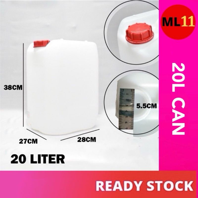 (20L) Empty Bottle / Plastic Jerry Can Empty Pail / Tong Air / Bekas Air Minuman | Shopee Malaysia