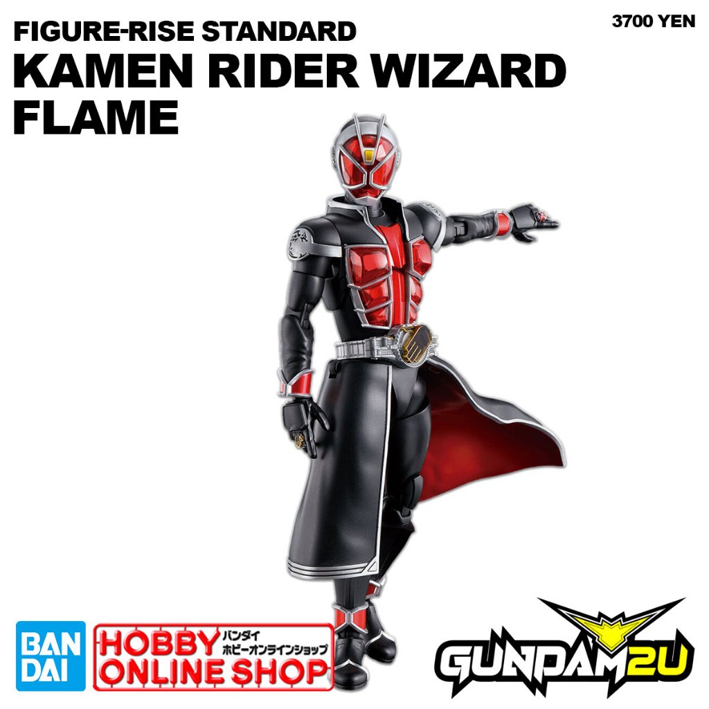 BANDAI FRS Kamen Rider Wizard Flame Style - Figure-rise Standard Heisei ...