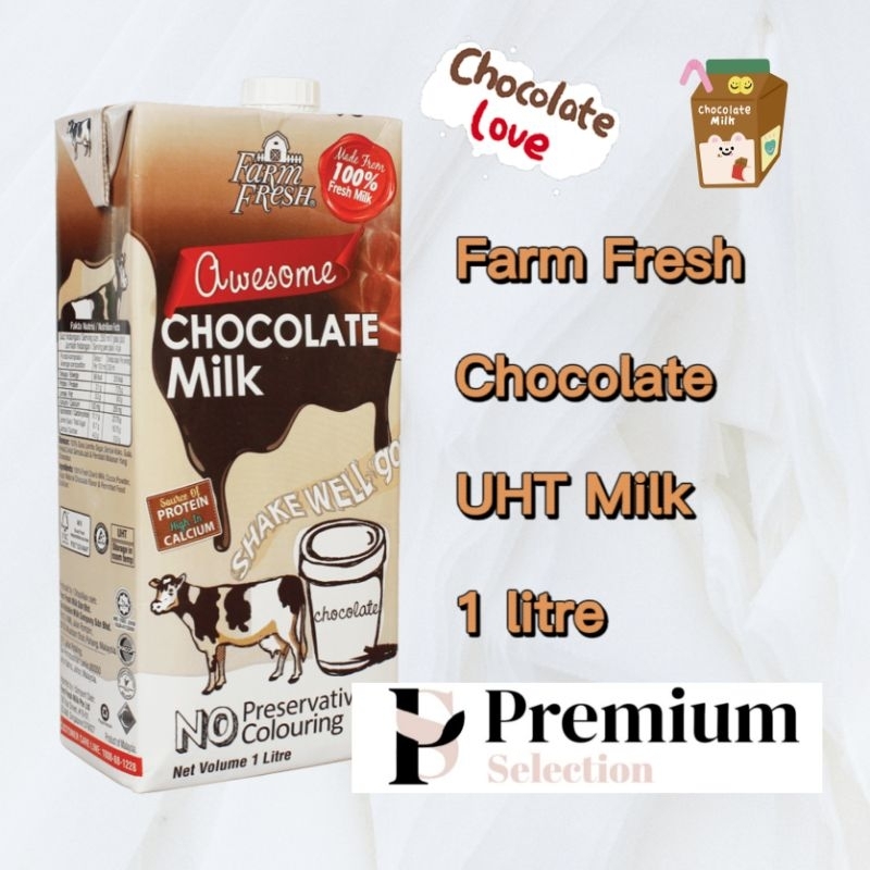 FARM FRESH UHT MILK 1 LITRE FRESH MILK/CHOCOLATE MILK/KURMA MILK ...