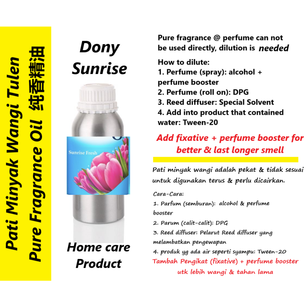 [60ml DONY SAKURA/DONY SUNRISE FRESH/MYSTIQUE] Macam DOWNY [Pati Minyak ...