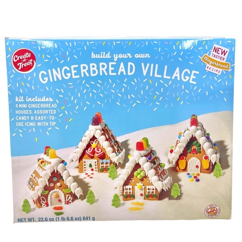 Create A Treat Build Your Own Gingerbread Village Christmas House Kit ...
