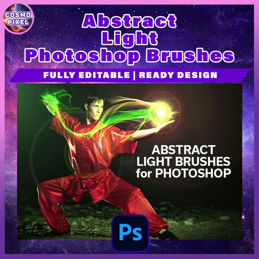 Abstract Light Photoshop Brushes - Photoshop Brush, ABR File | Shopee ...