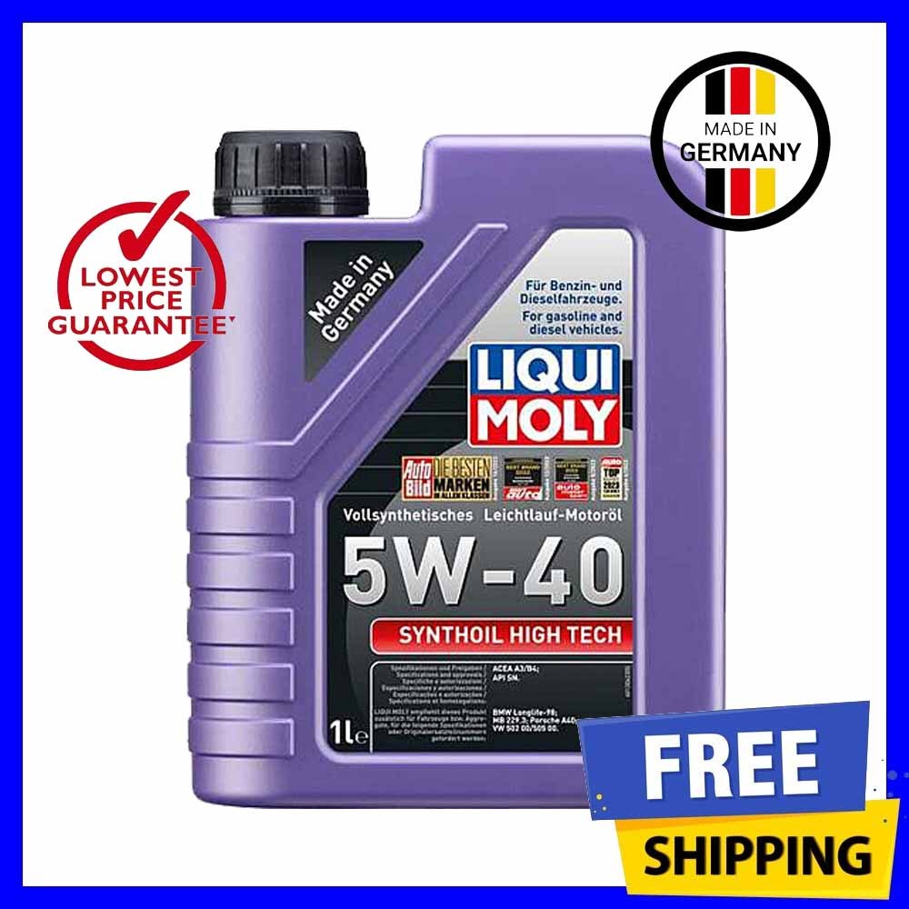 LIQUI MOLY Fully Synthetic Engine Oil Synthoil High Tech 5W-40 (1L) 5W40 | Shopee Malaysia
