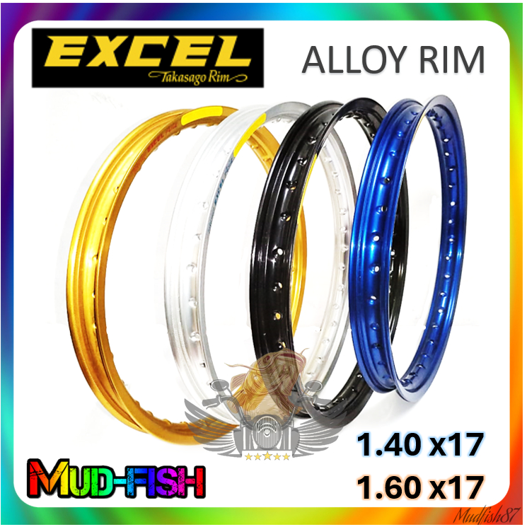 GELUNG RK TAKASAGO EXCEL ALLOY RIM 140 X 17 | 160 X 17 (1 PC- SEBIJI ...