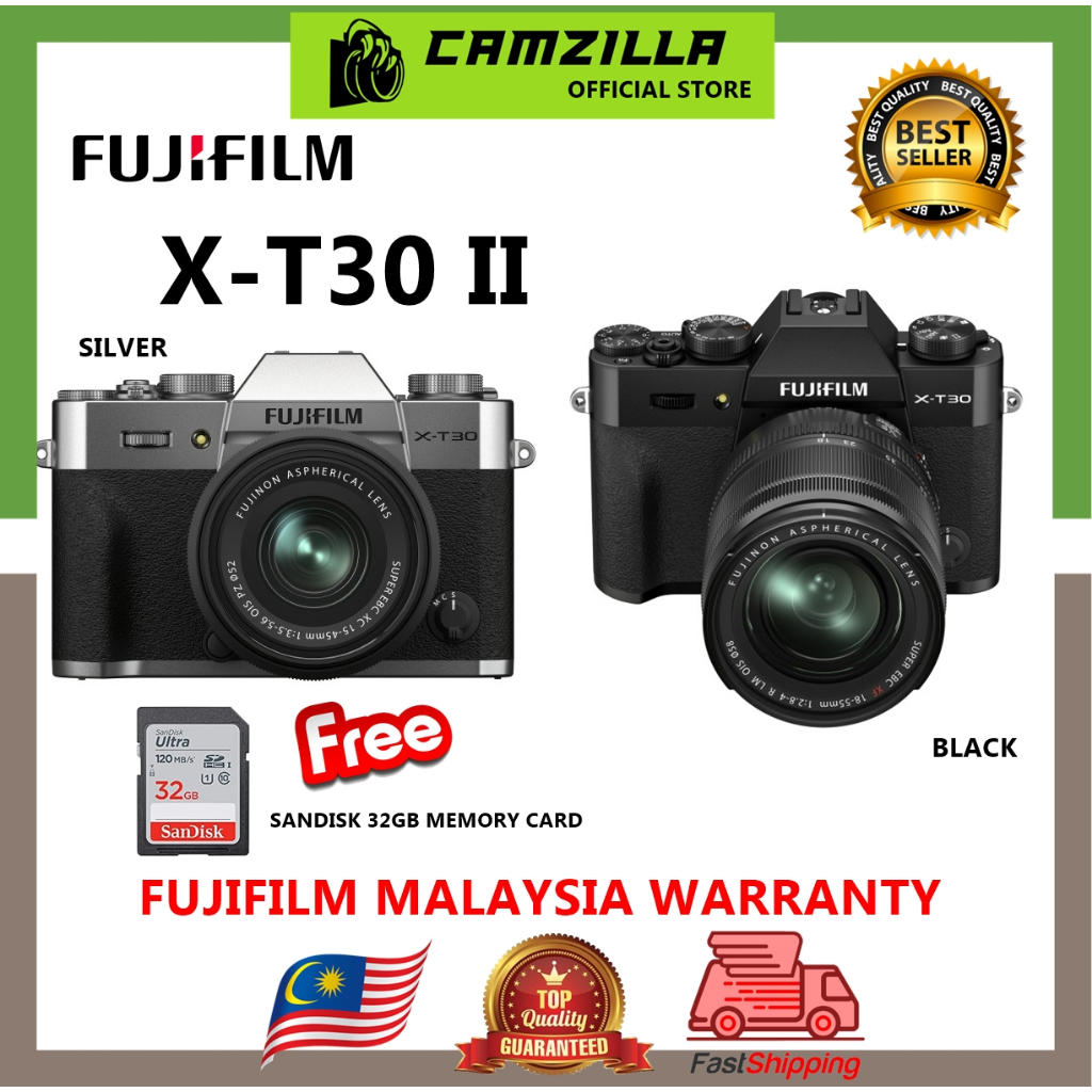 FUJIFILM X-T30 II F X-T30 II XT30 S C Inspired by Photographers Digital Cameras (Body + 15-45mm ...