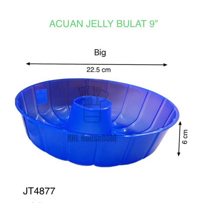 Acuan Puding Bunga Cantik /Acuan Kek Kukus Round Jelly Mould Acuan Kek ...