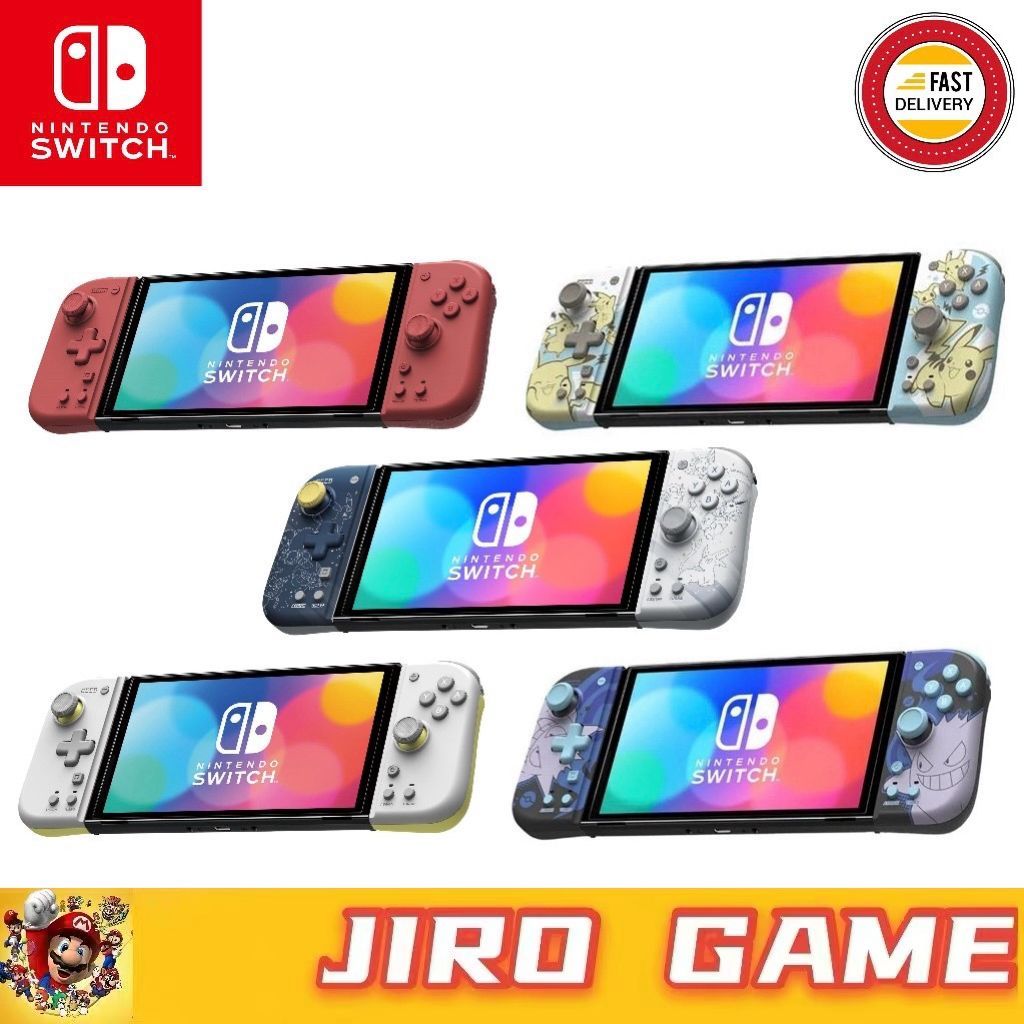Nintendo Switch Hori Split Pad Compact Controller | Pro Attachment Set ...