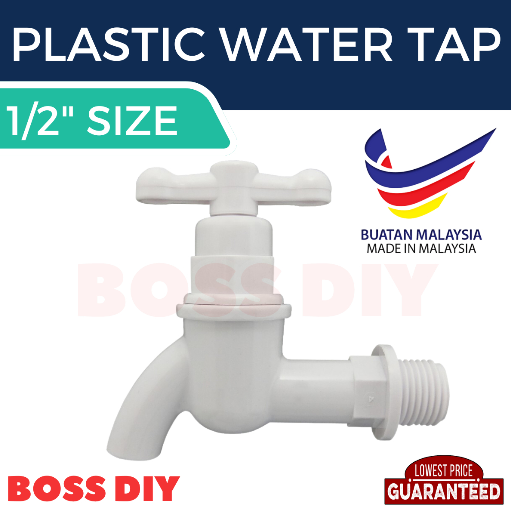 Water Tap Plastic ; Pvc Water Tap ; Kepala Pancur Plastic ( 1/2 ...